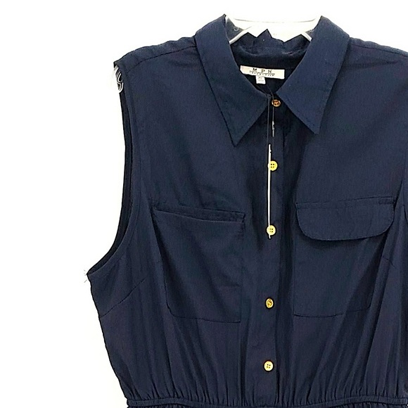 M.P.H. | Dresses | Mph Collection Navy Jumper Style Dress | Poshmark